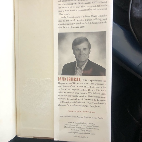 Other | David Oshinsky Bellevue Three Centuries | Poshmark
